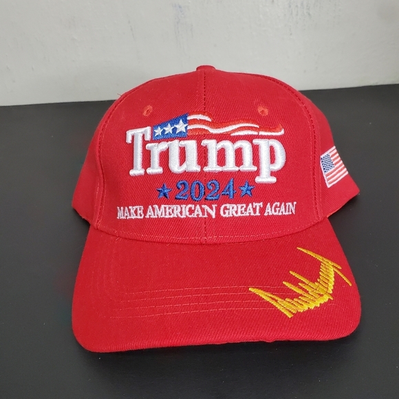 Nissin | Accessories | Trump 224 Embroidered Signature Make America ...